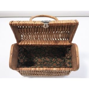 Bags | Vintage 195s Wicker Rattan Woven Purse | Poshmark
